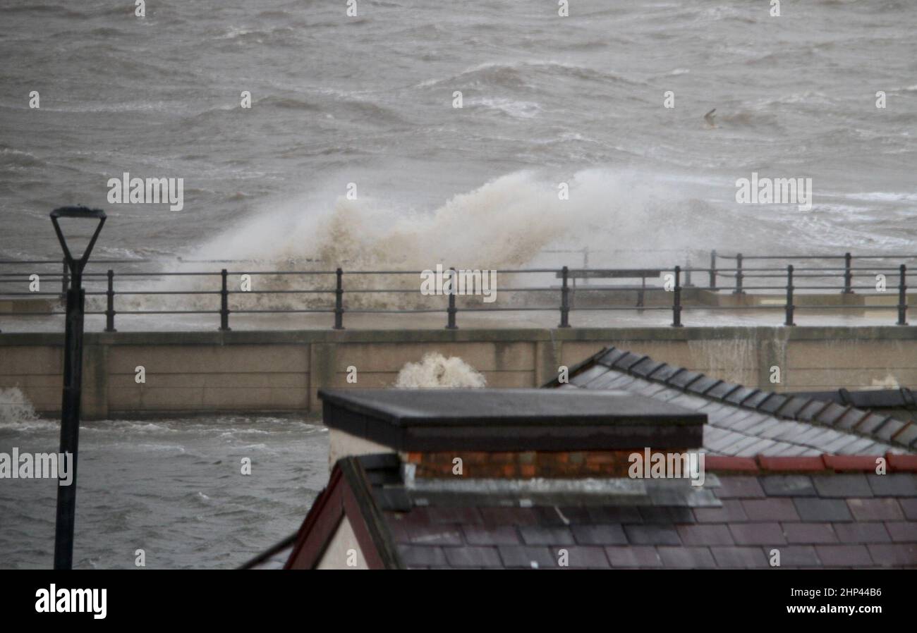 Storm Eunice hits Merseyside Stock Photo - Alamy