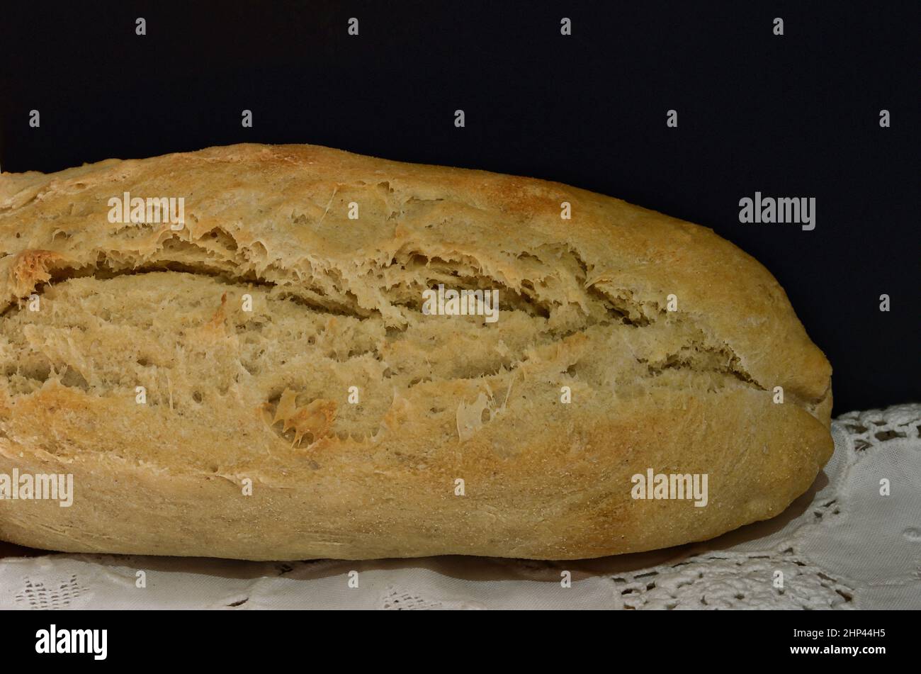 rustic bread with crunchy crust Stock Photo - Alamy