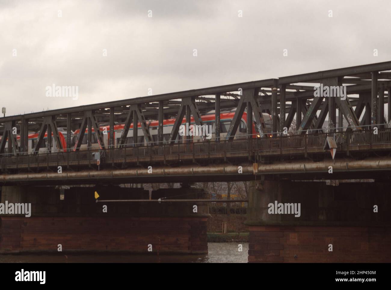 A red train of Deutsche Bahn Stock Photo - Alamy
