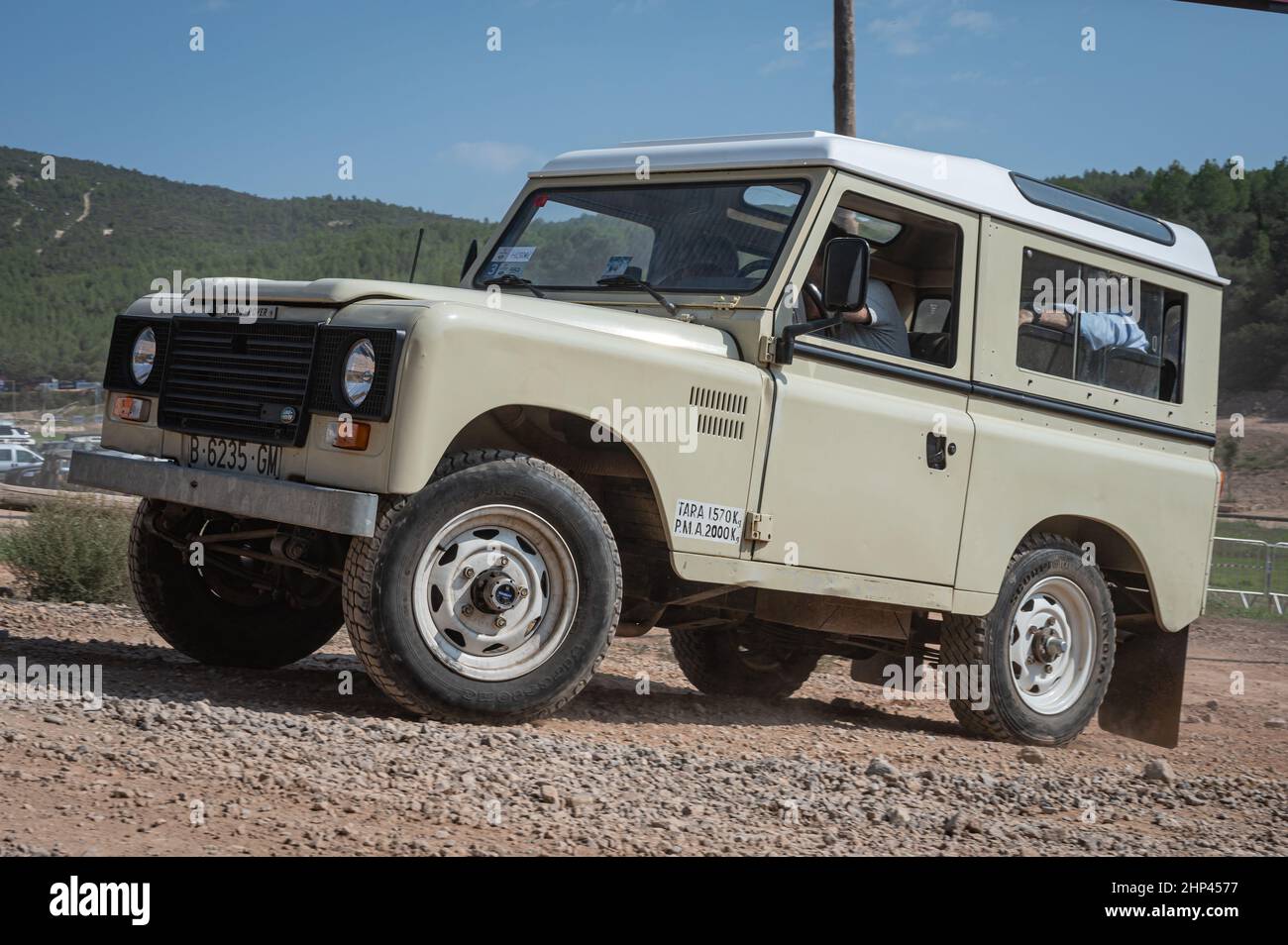 Land Rover Santana Series III 2.5 2500 Short, Barcelona, Spain Stock ...