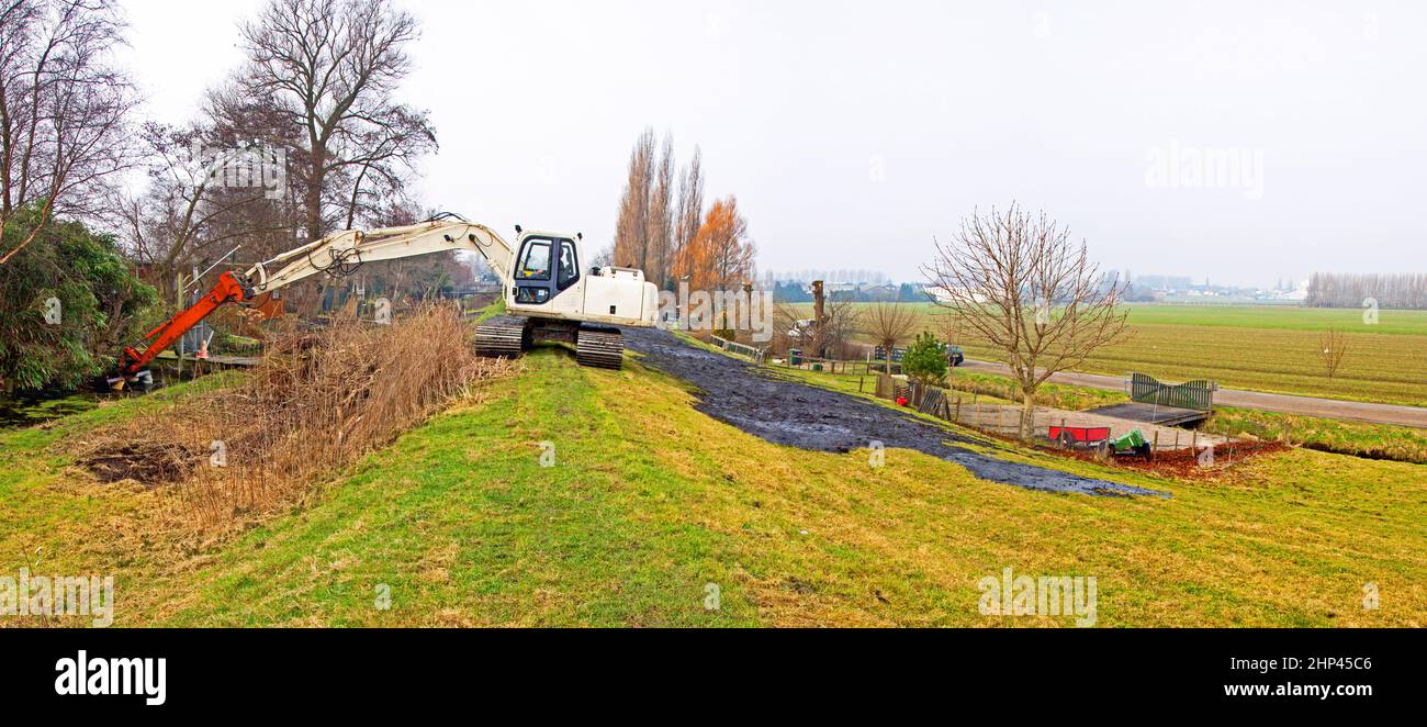 Small scale dredging in the Netherlands Stock Photo - Alamy