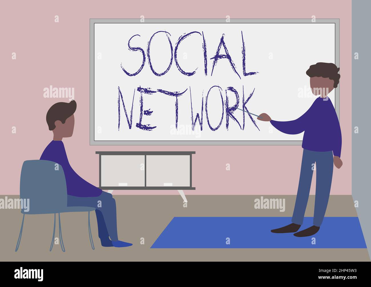 Text showing inspiration Social Network, Business showcase a framework ...