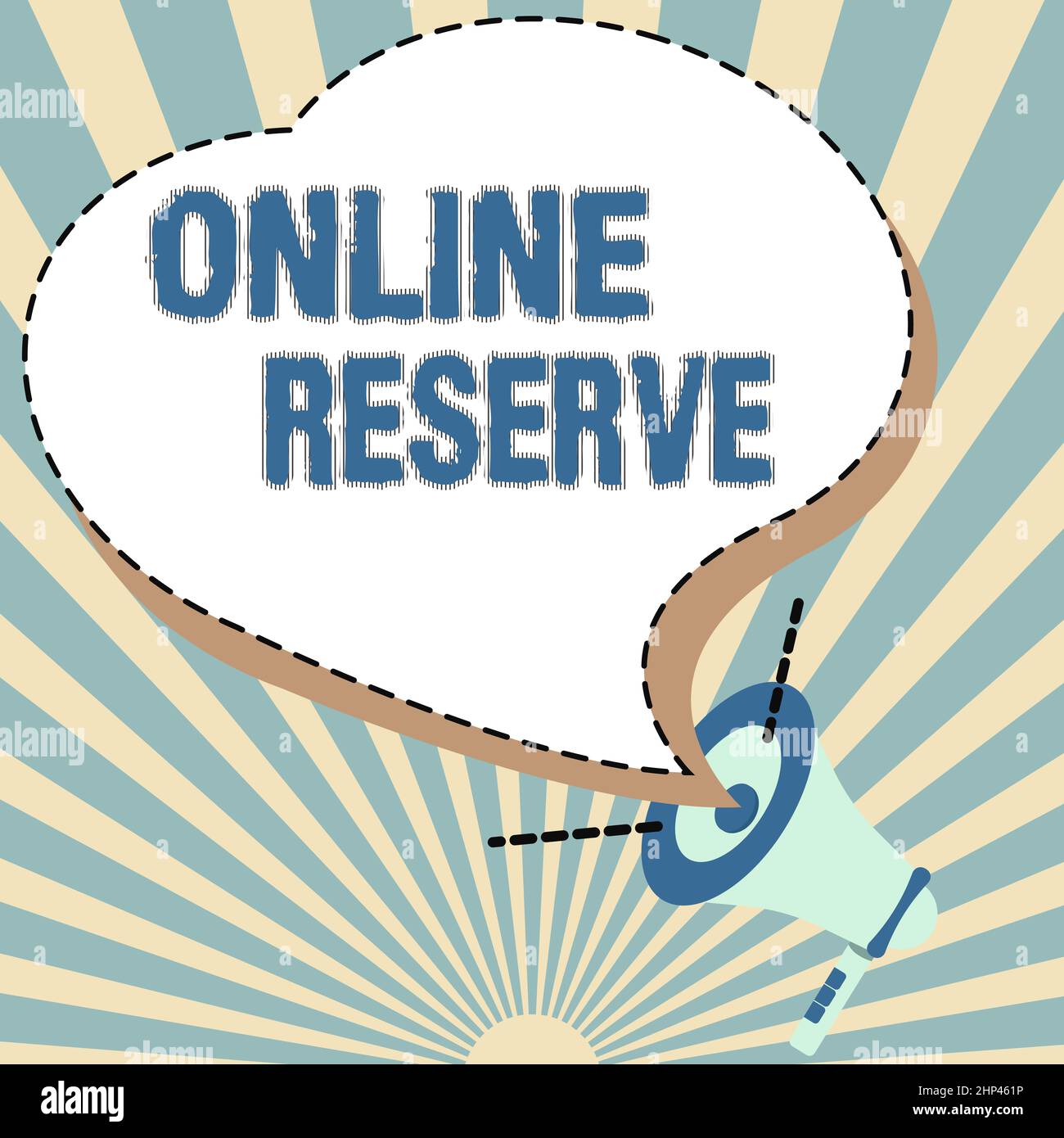 Conceptual display Online Reserve, Business idea enables the customers ...