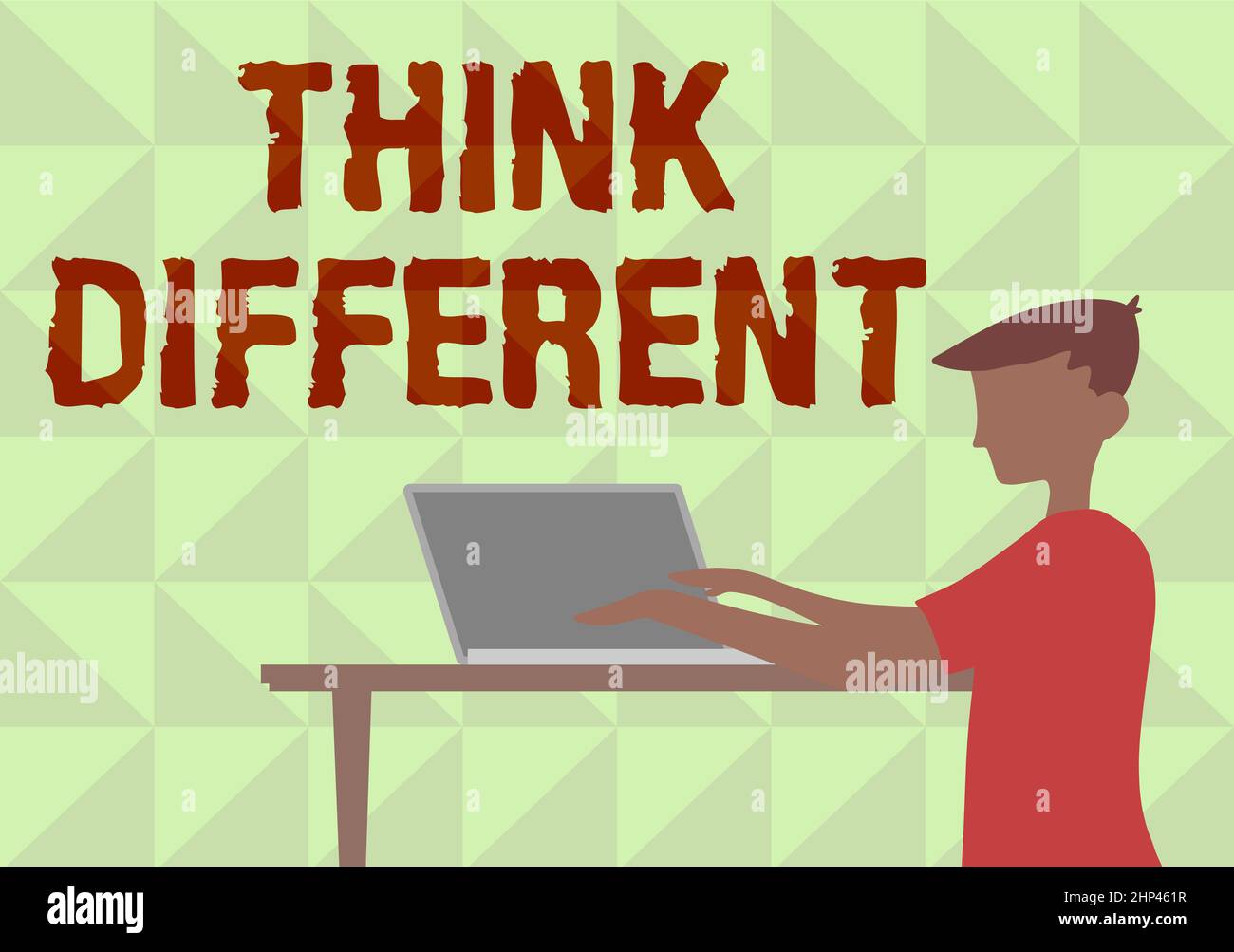 Inspiration showing sign Think Different, Word Written on be unique ...