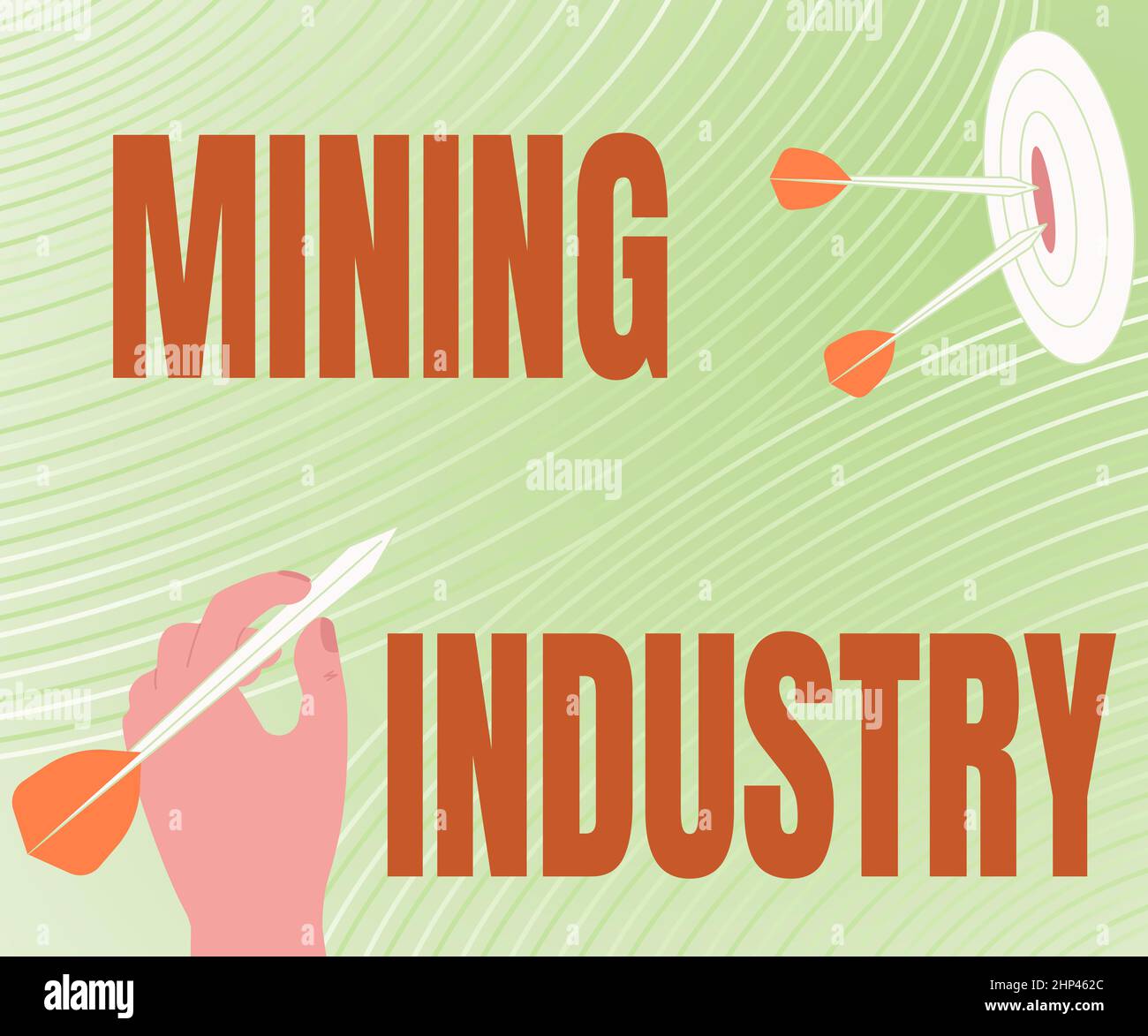Text sign showing Mining Industry, Business overview extraction of ...
