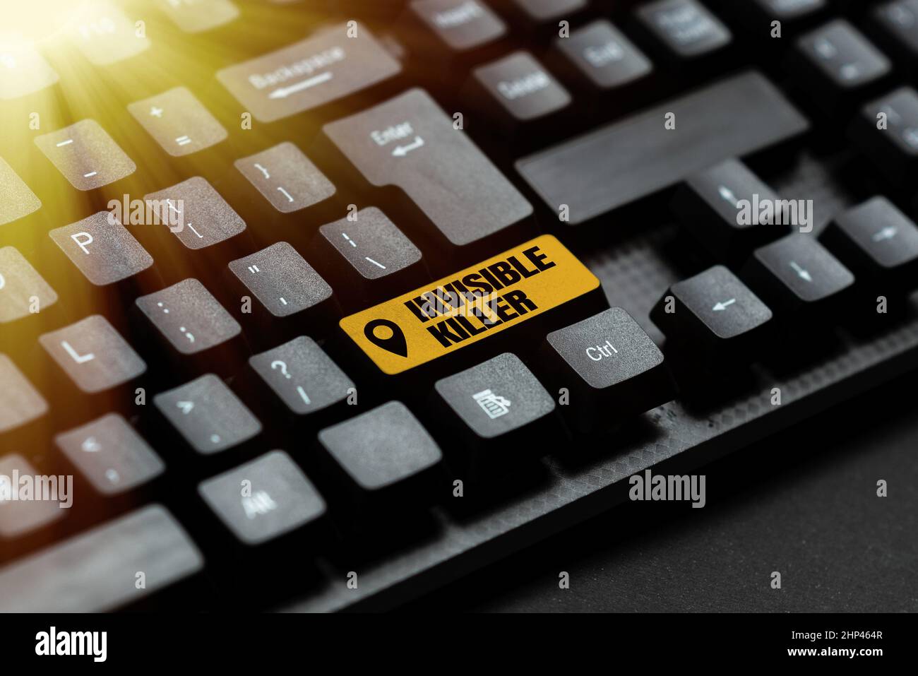 Text showing inspiration Invisible Killer, Word Written on presence ...