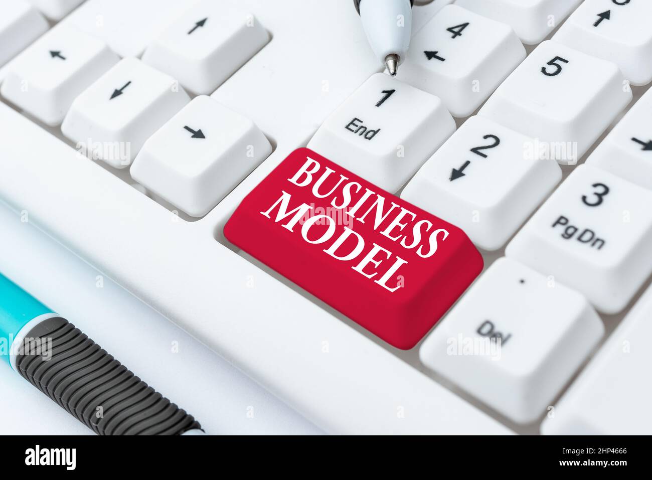 Handwriting text Business Model, Business overview model showing how a ...