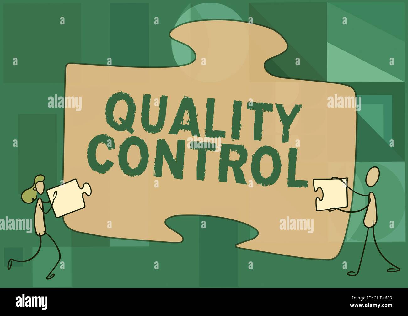 Conceptual display Quality Control, Conceptual photo insure that ...