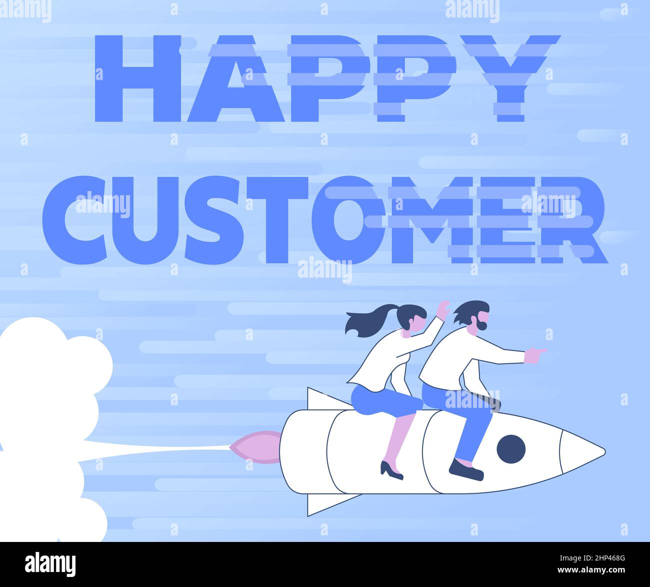 Writing displaying text Happy Customer, Concept meaning highest ...