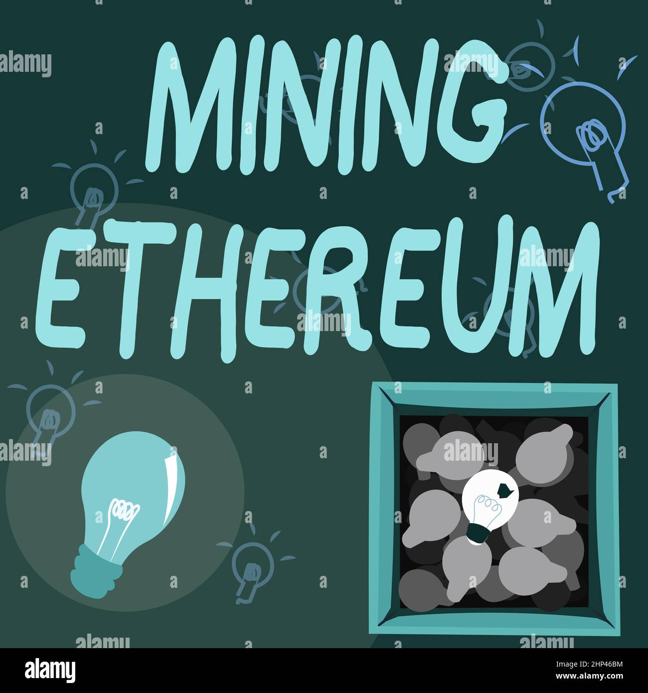 Inspiration showing sign Mining Ethereum, Concept meaning the process ...