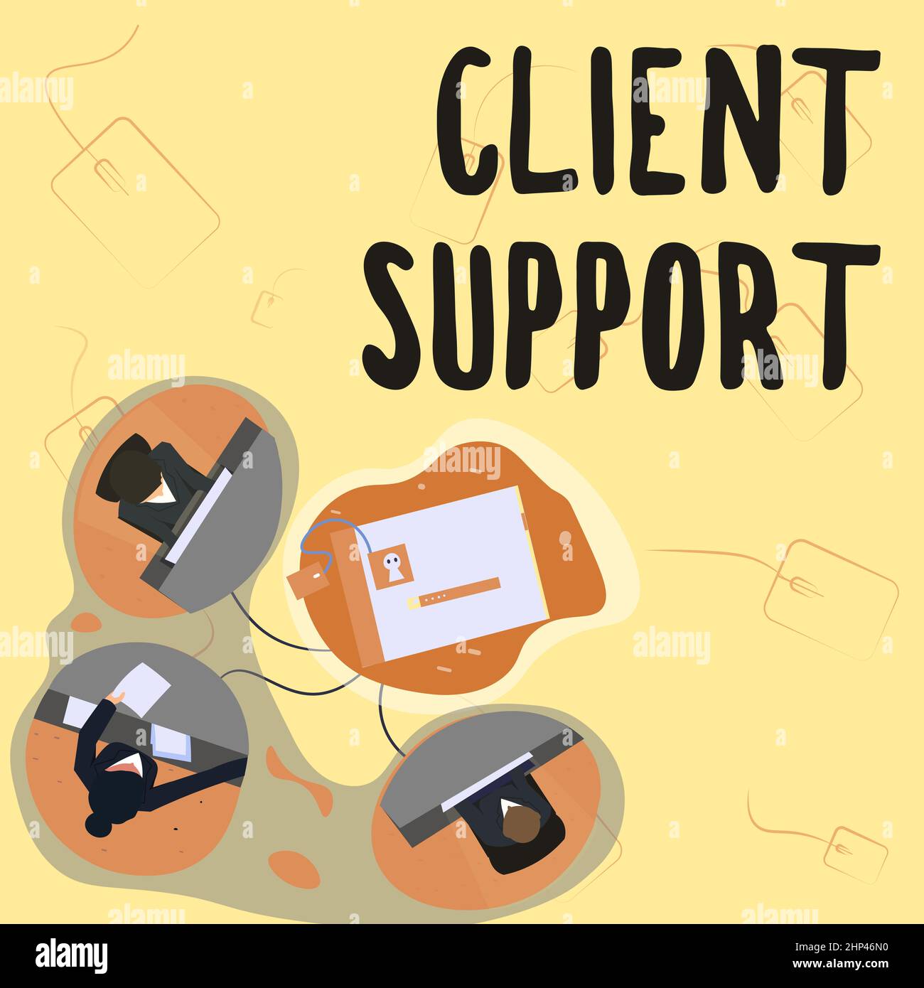 Inspiration showing sign Client Support, Business idea focus on helping ...