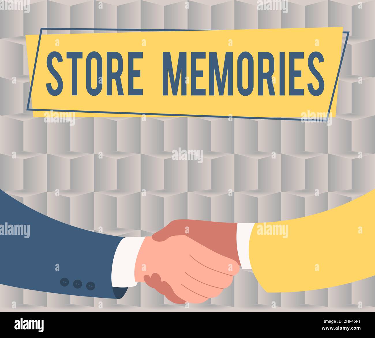 Hand writing sign Store Memories, Word Written on a process of ...