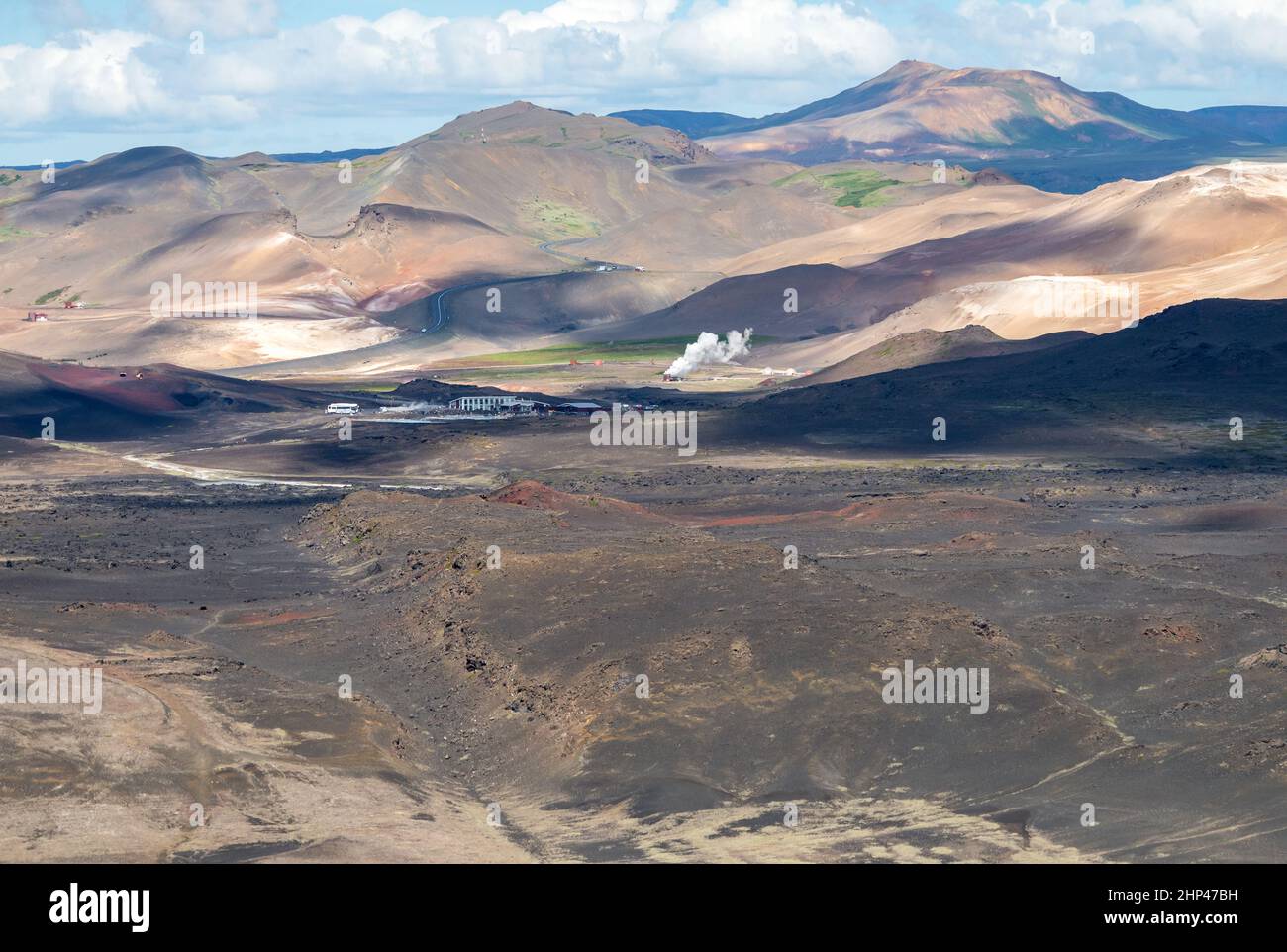 Geothermal power station in Iceland. Generation of ecologically clean ...