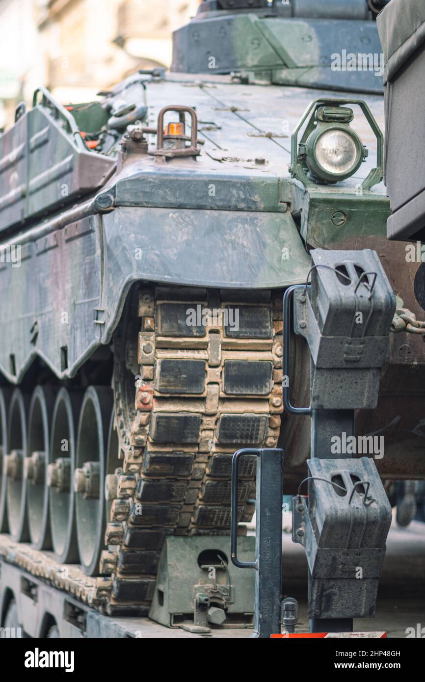 Armored crawler tank. German Army, member of NATO response force or ...