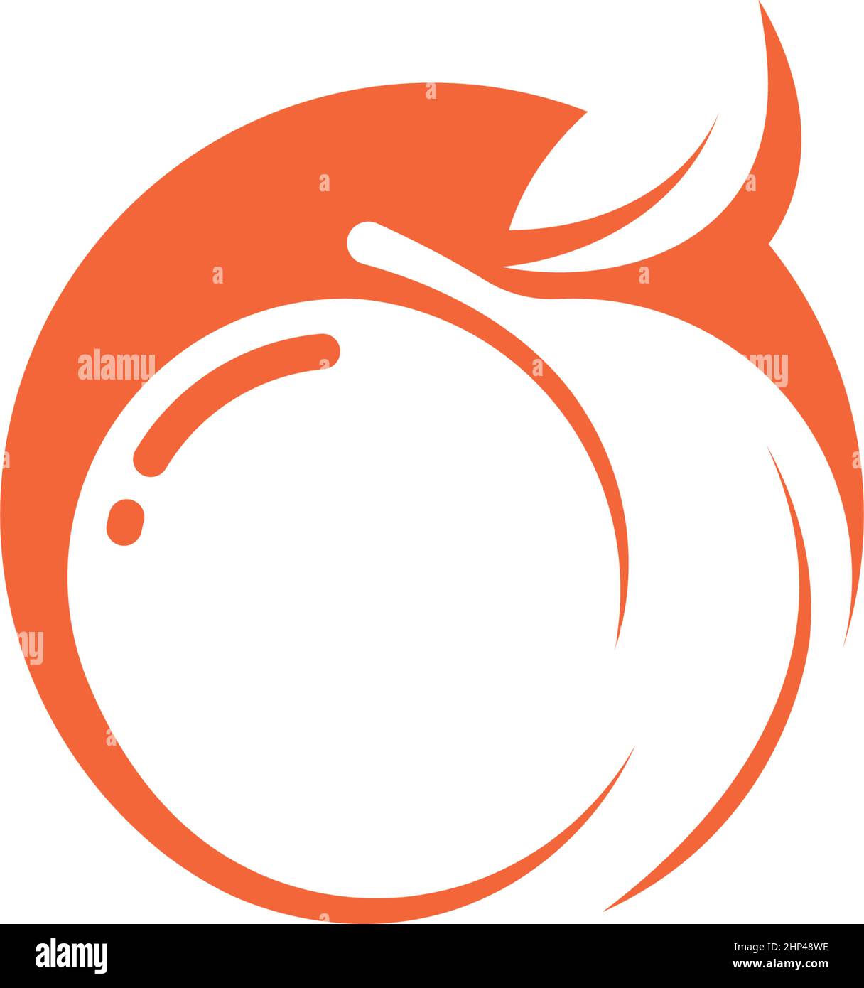 Peach fruit logo icon design hi-res stock photography and images - Alamy
