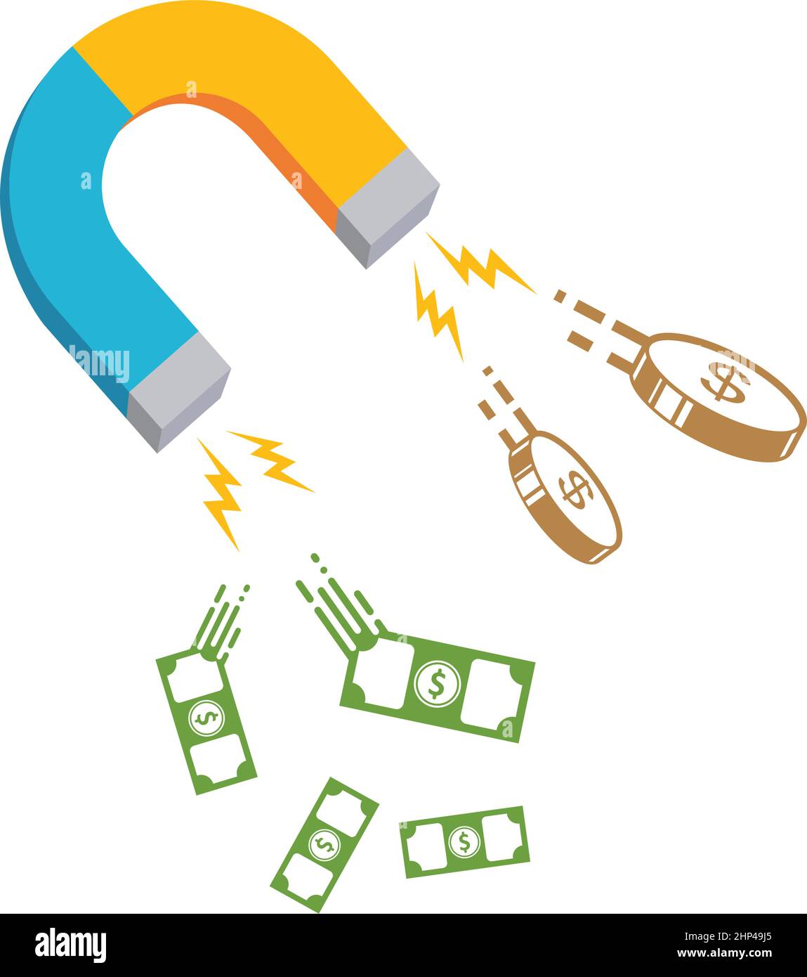 money magnet,benefit earnings vector illustration concept Stock Vector ...