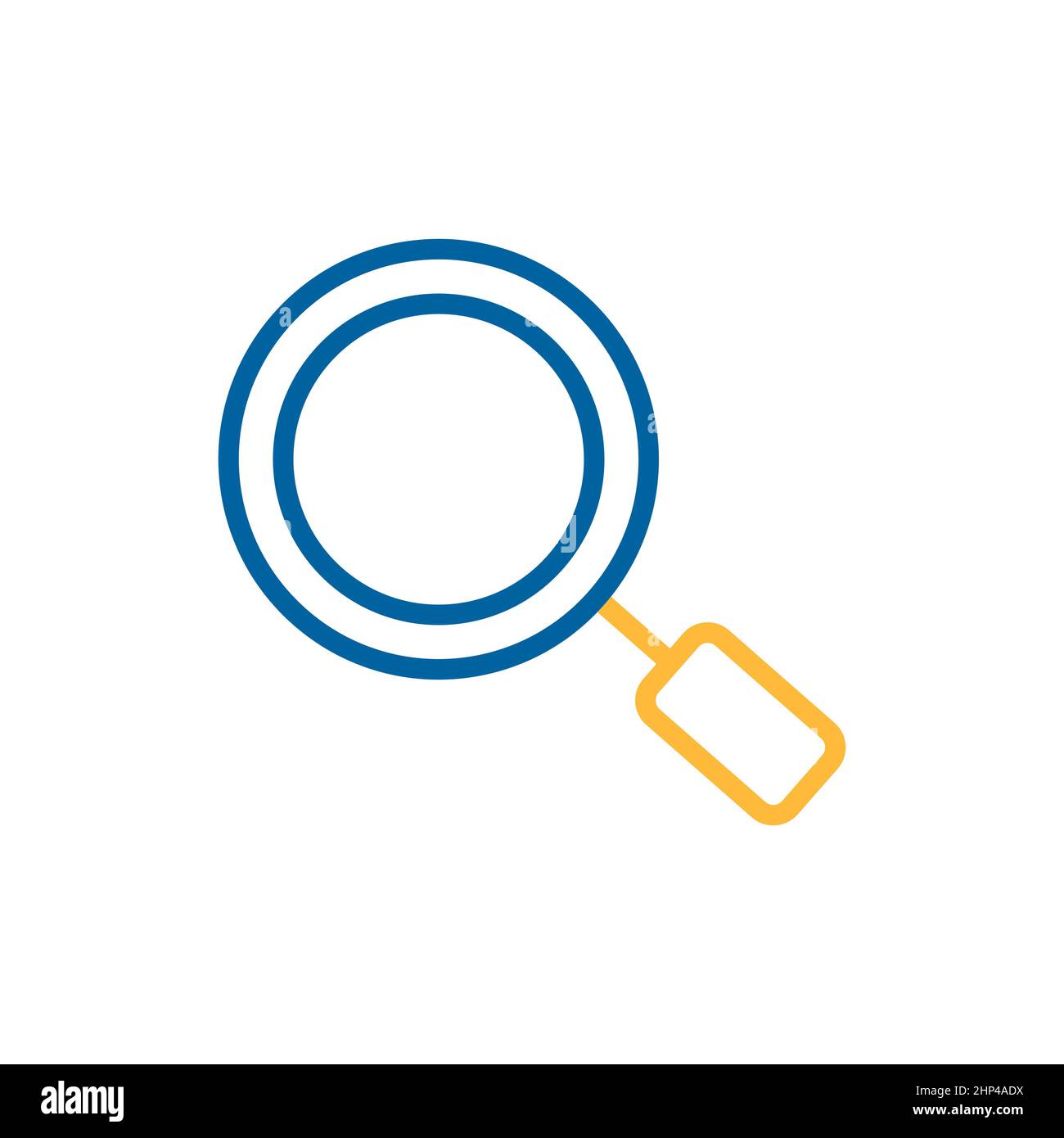Search magnifier flat icon. Magnifying glass symbol. Zoom pictogram. E ...