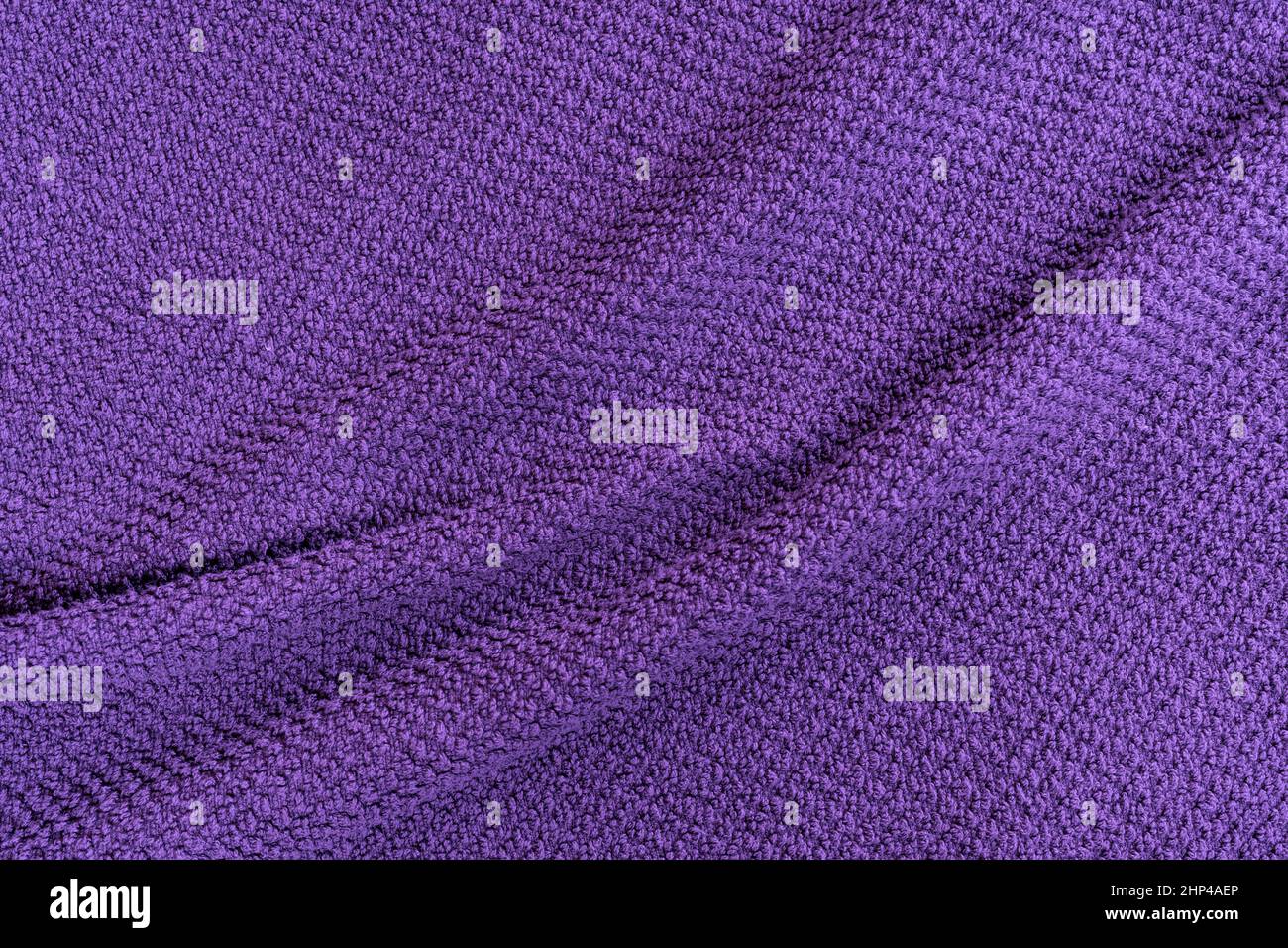 a wrinkled blue towel Stock Photo - Alamy
