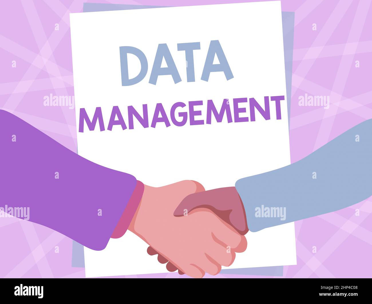 Hand writing sign Data Management, Internet Concept The practice of ...