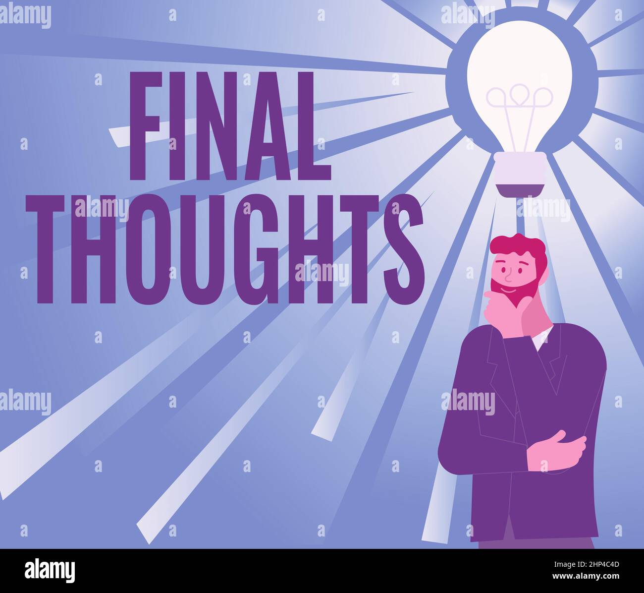 Text showing inspiration Final Thoughts, Business idea Conclusion Last ... Text showing inspiration Final Thoughts, Business idea Conclusion Last ...