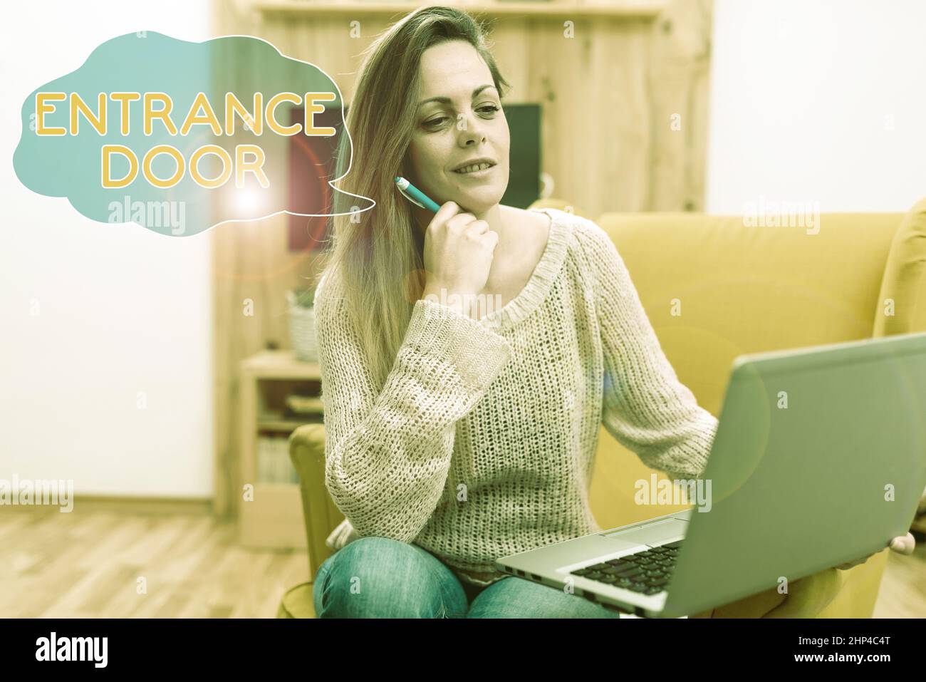 Sign displaying Entrance Door, Business showcase Way in Doorway Gate ...