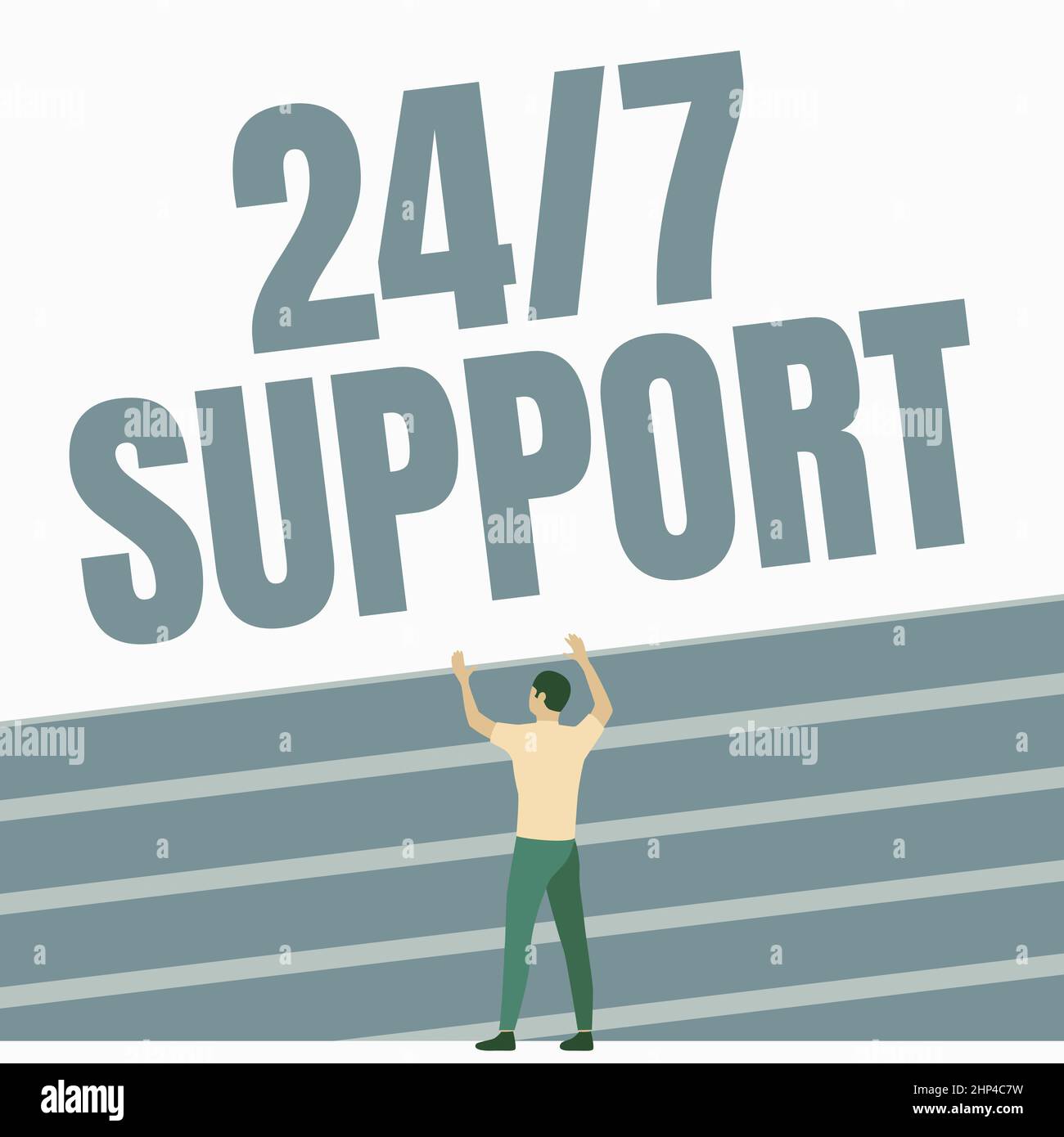 On call day and night Cut Out Stock Images & Pictures - Alamy