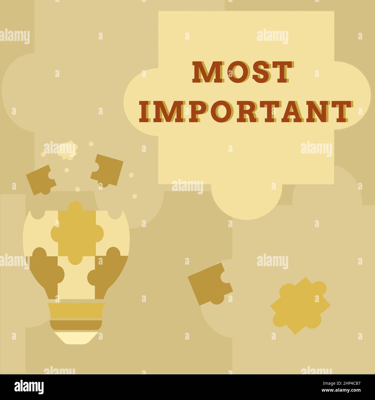 Text caption presenting Most Important, Word Written on Greatest or ...