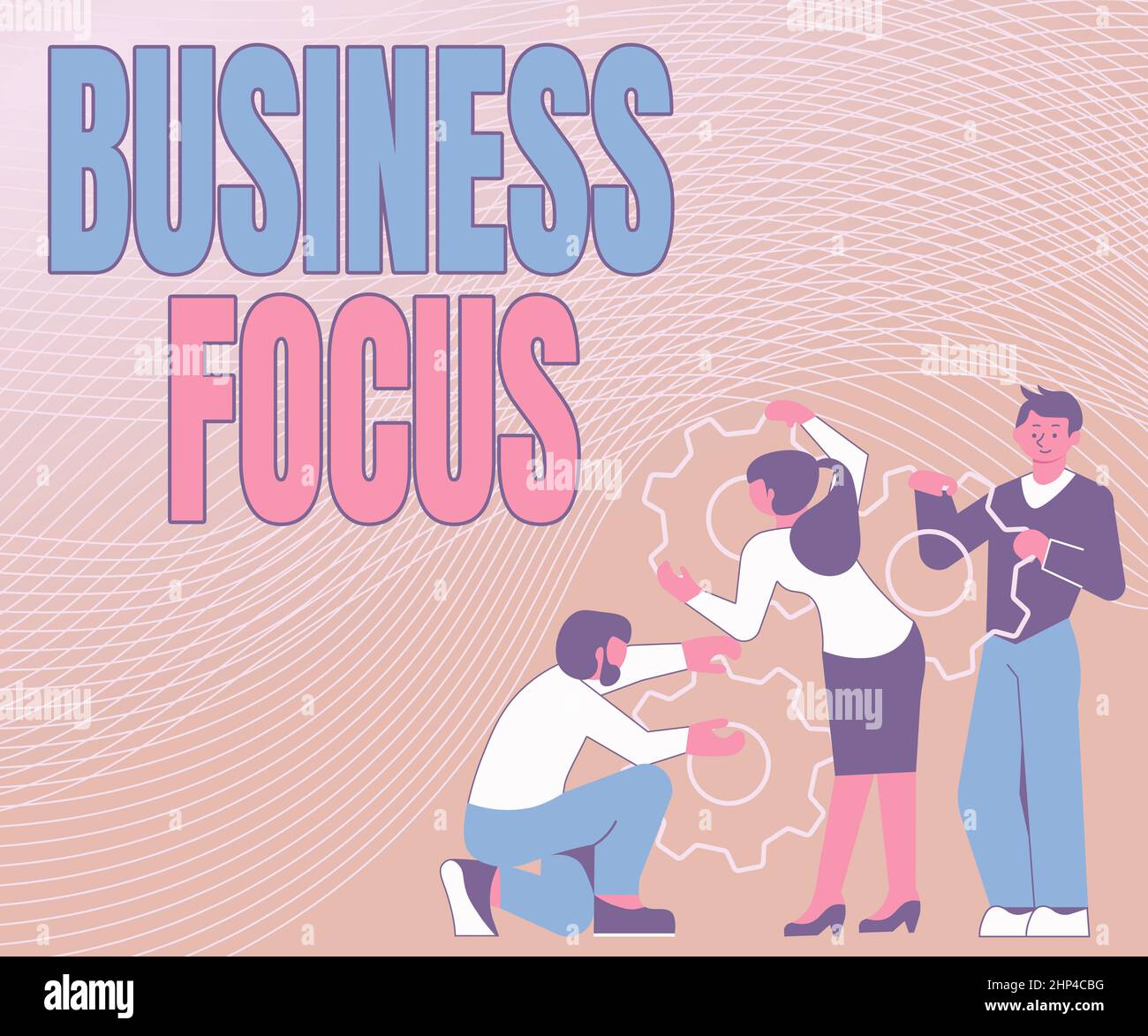 Sign displaying Business Focus, Word for Serving the needs of the ...