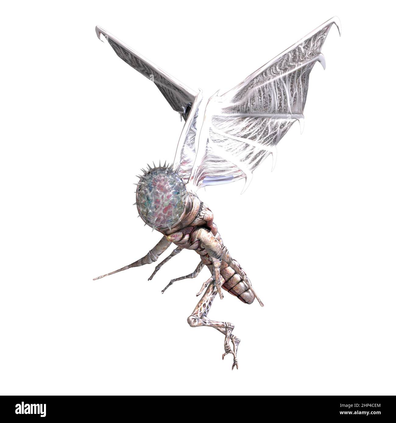 3d-illustration of a bright isolated horror fantasy alien insect Stock ...