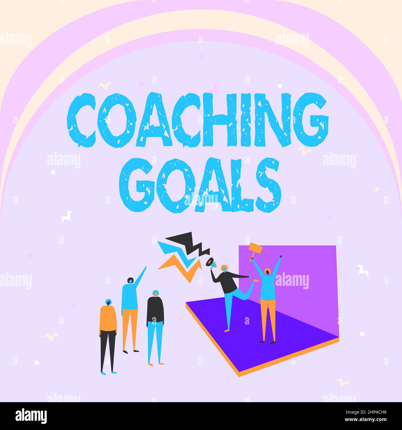 Sign displaying Coaching Goals, Internet Concept Empowers individuals ...