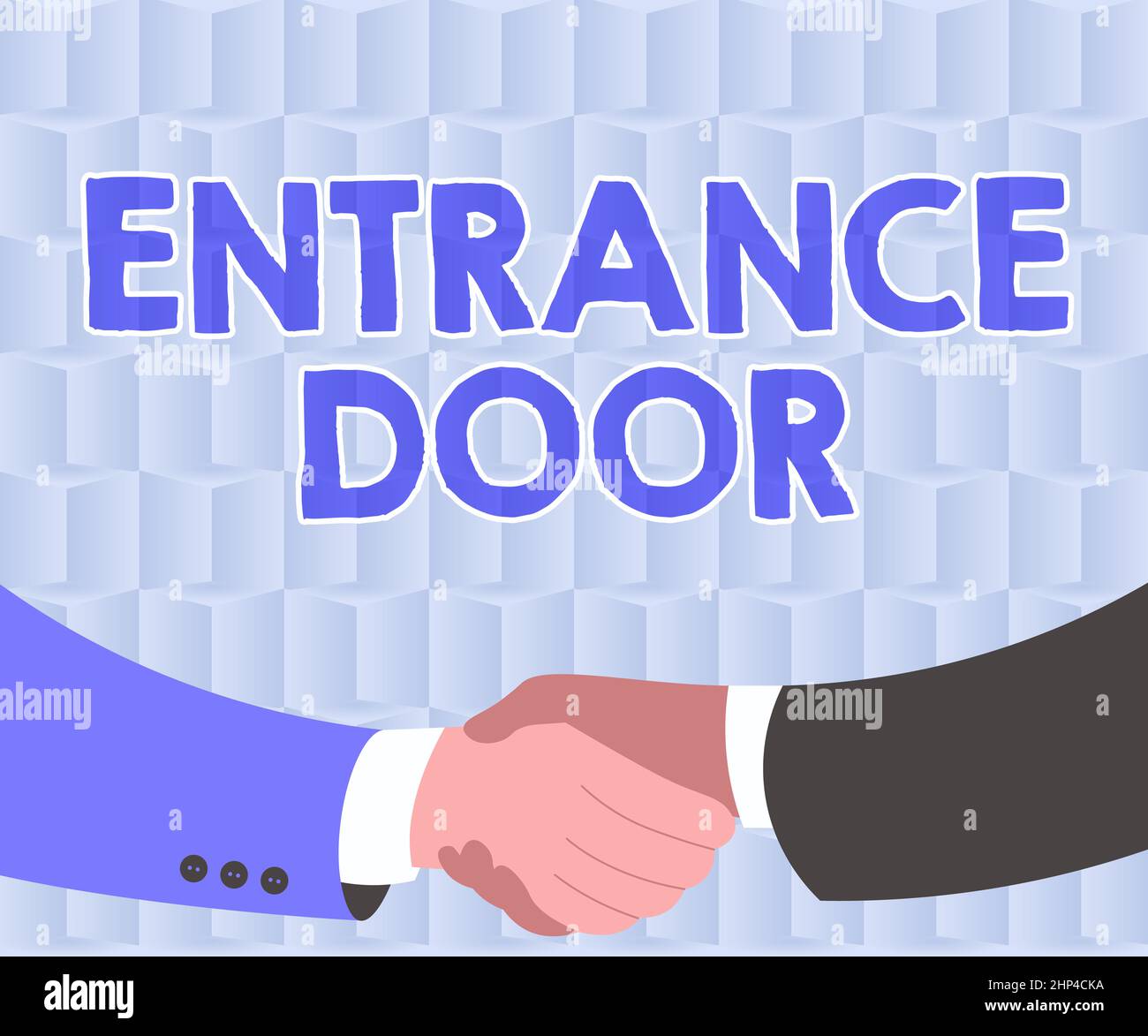 Text sign showing Entrance Door, Business showcase Way in Doorway Gate ...