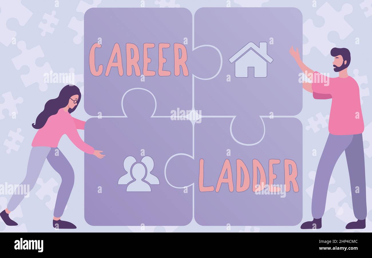 Handwriting text Career Ladder, Business concept Job Promotion ...