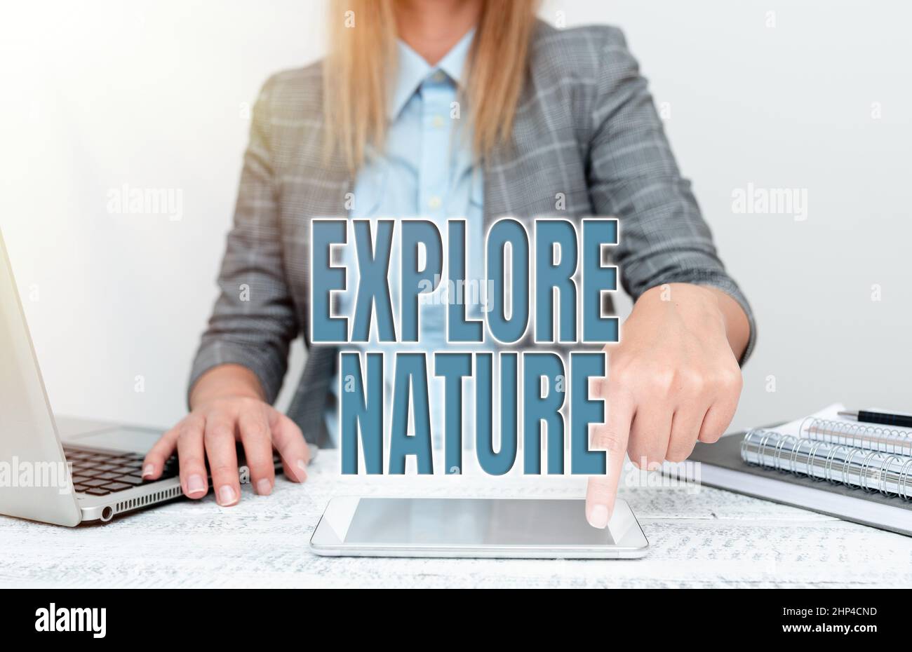 Hand writing sign Explore Nature, Word Written on Discovering the ...