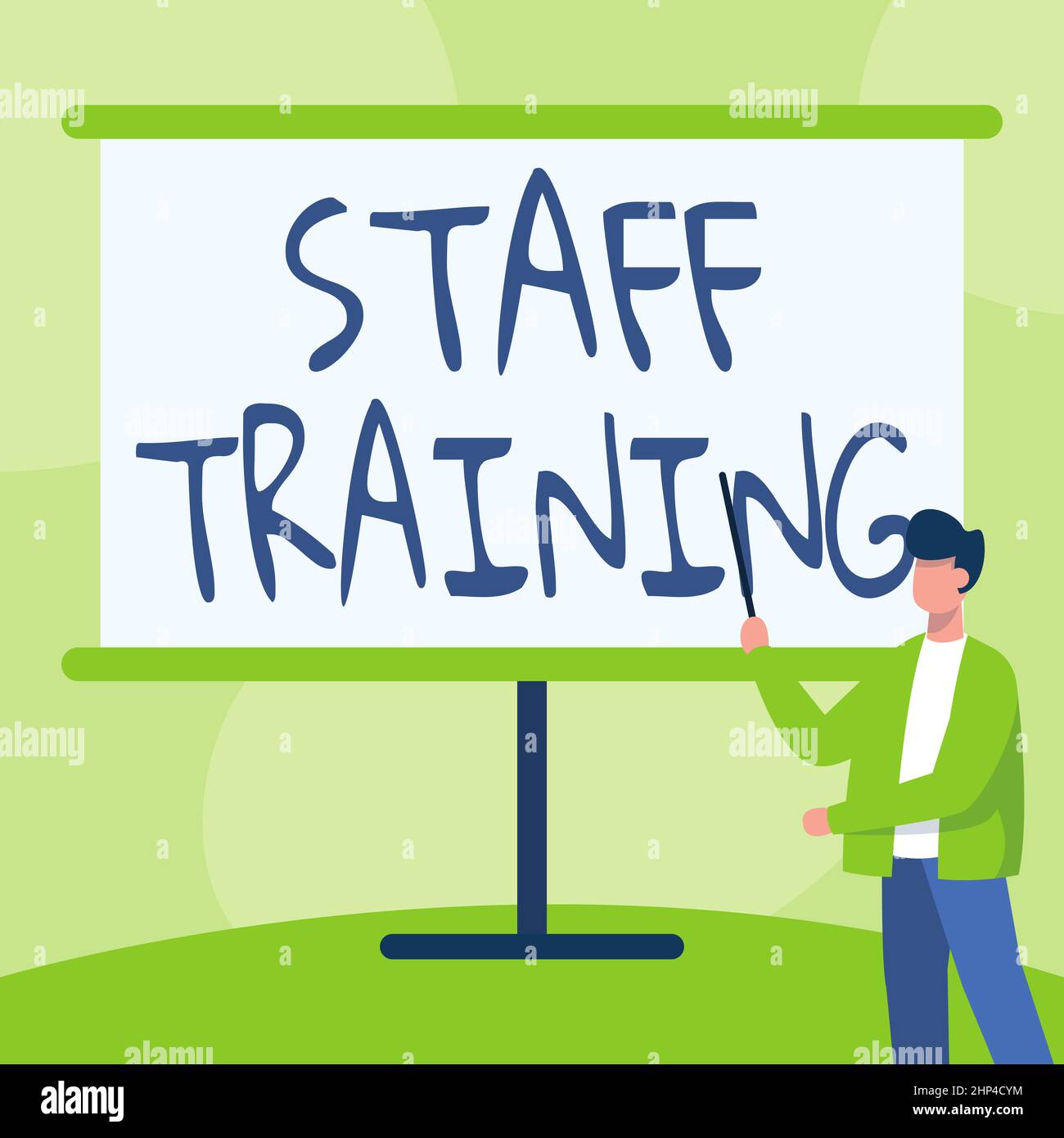 Handwriting text Staff Training, Business approach A program that helps ...