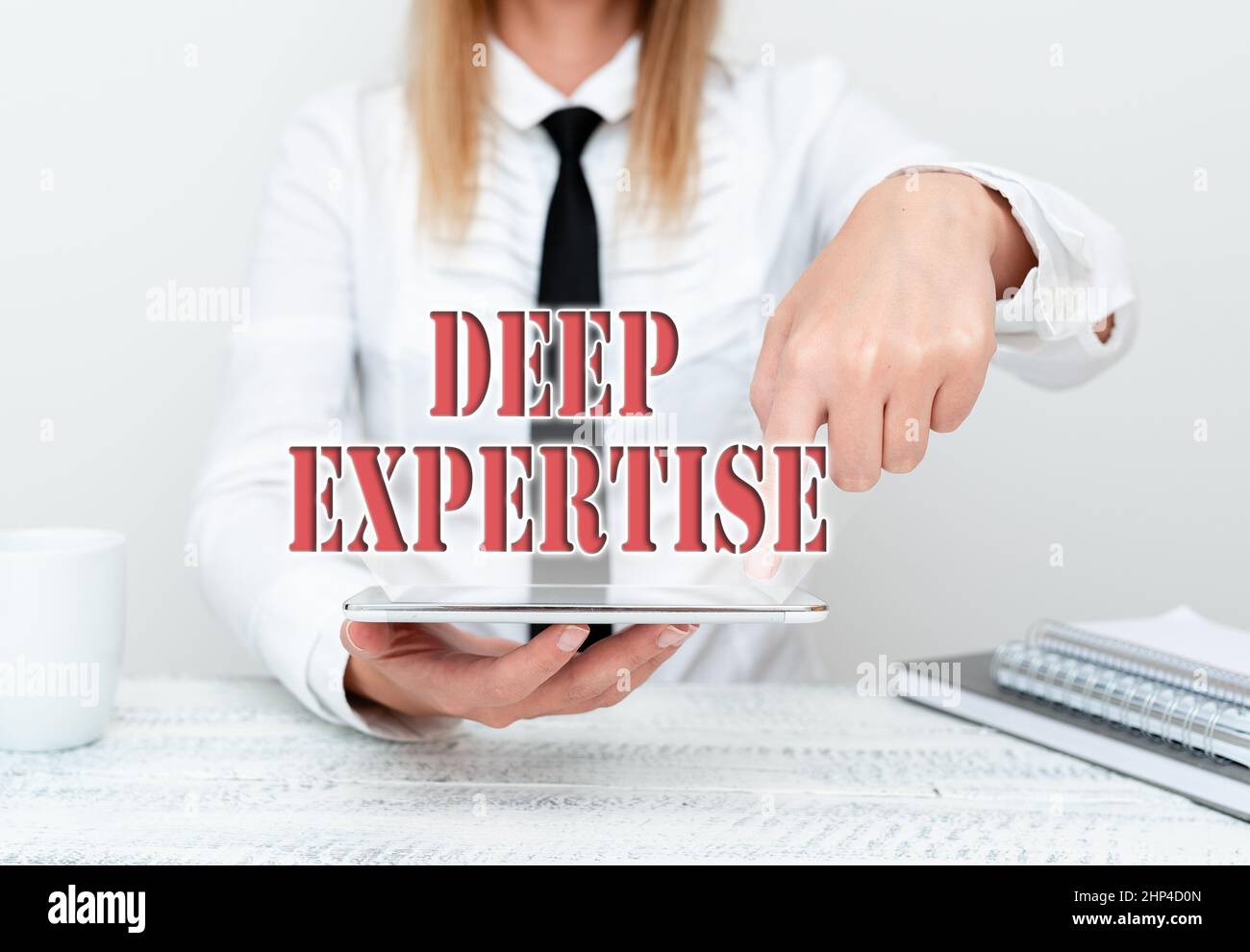 Writing displaying text Deep Expertise, Conceptual photo Great skill or ...