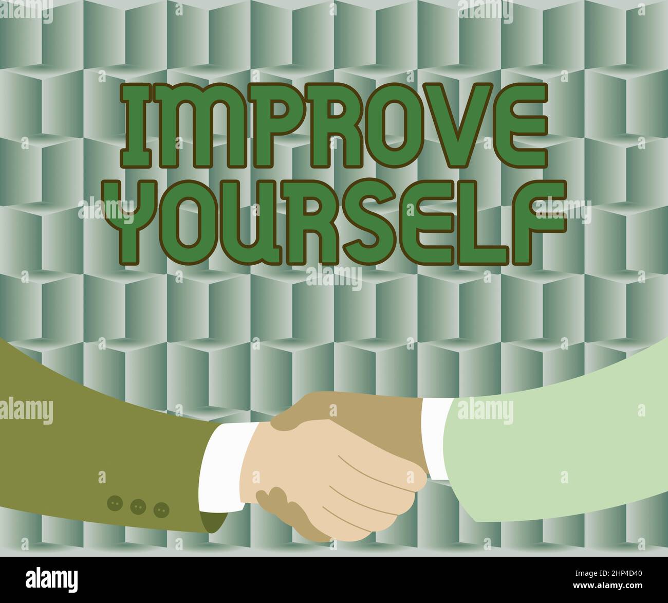 Text showing inspiration Improve Yourself, Conceptual photo to make ...