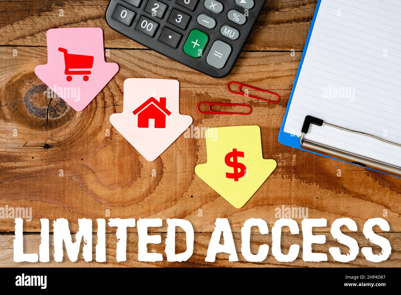 Hand writing sign Limited Access, Conceptual photo Having access ...