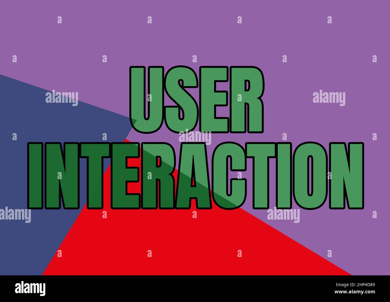 Conceptual display User Interaction, Business showcase how the customer ...