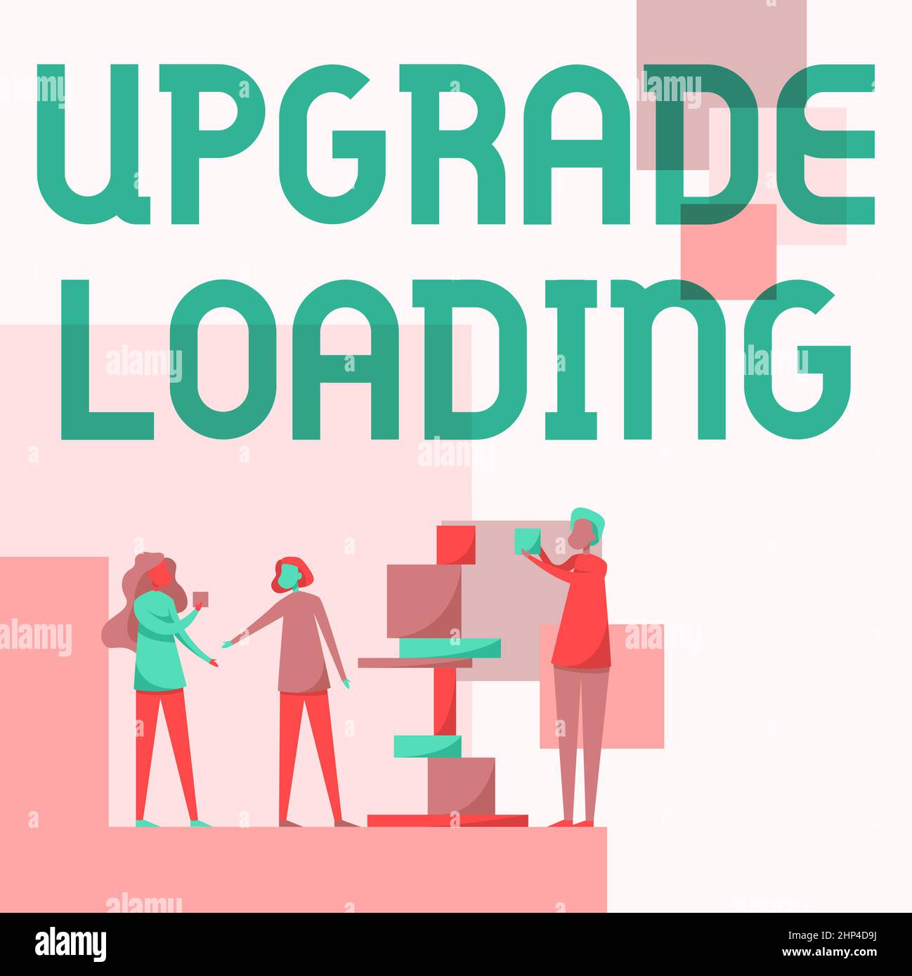 Hand writing sign Upgrade Loading, Internet Concept advancement of ...