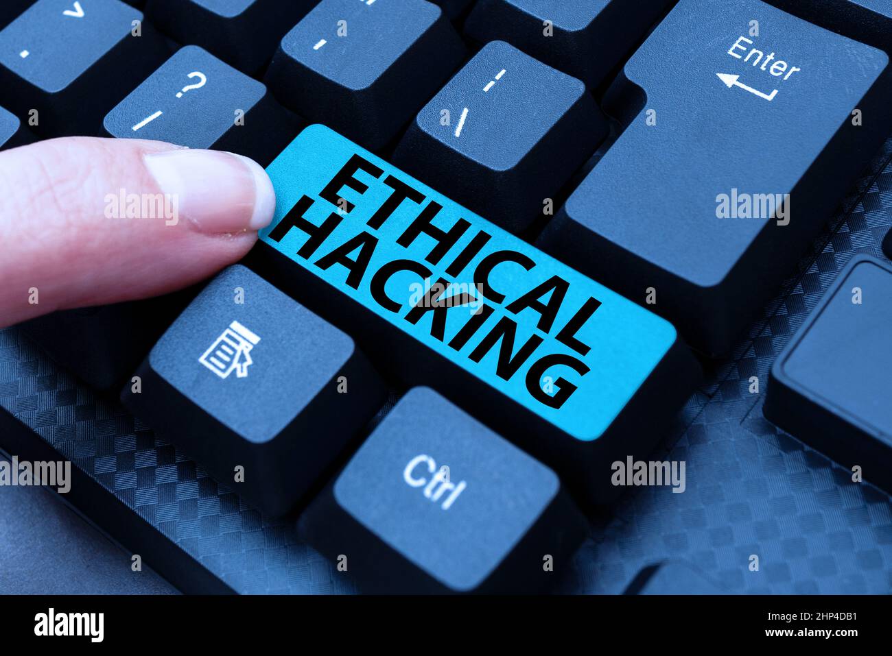 Hand writing sign Ethical Hacking, Business showcase a legal attempt of ...
