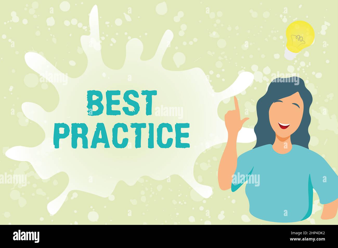 Writing displaying text Best Practice, Business showcase Selective ...