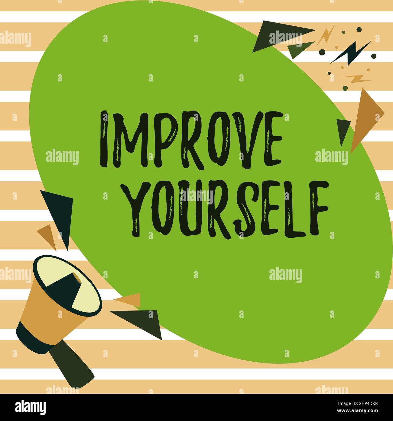 Conceptual caption Improve Yourself, Business concept to make your ... Conceptual caption Improve Yourself, Business concept to make your ...