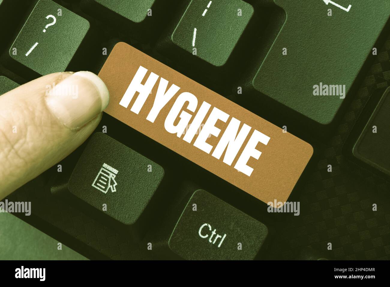 Hand writing sign Hygiene, Business idea study of science of the ...