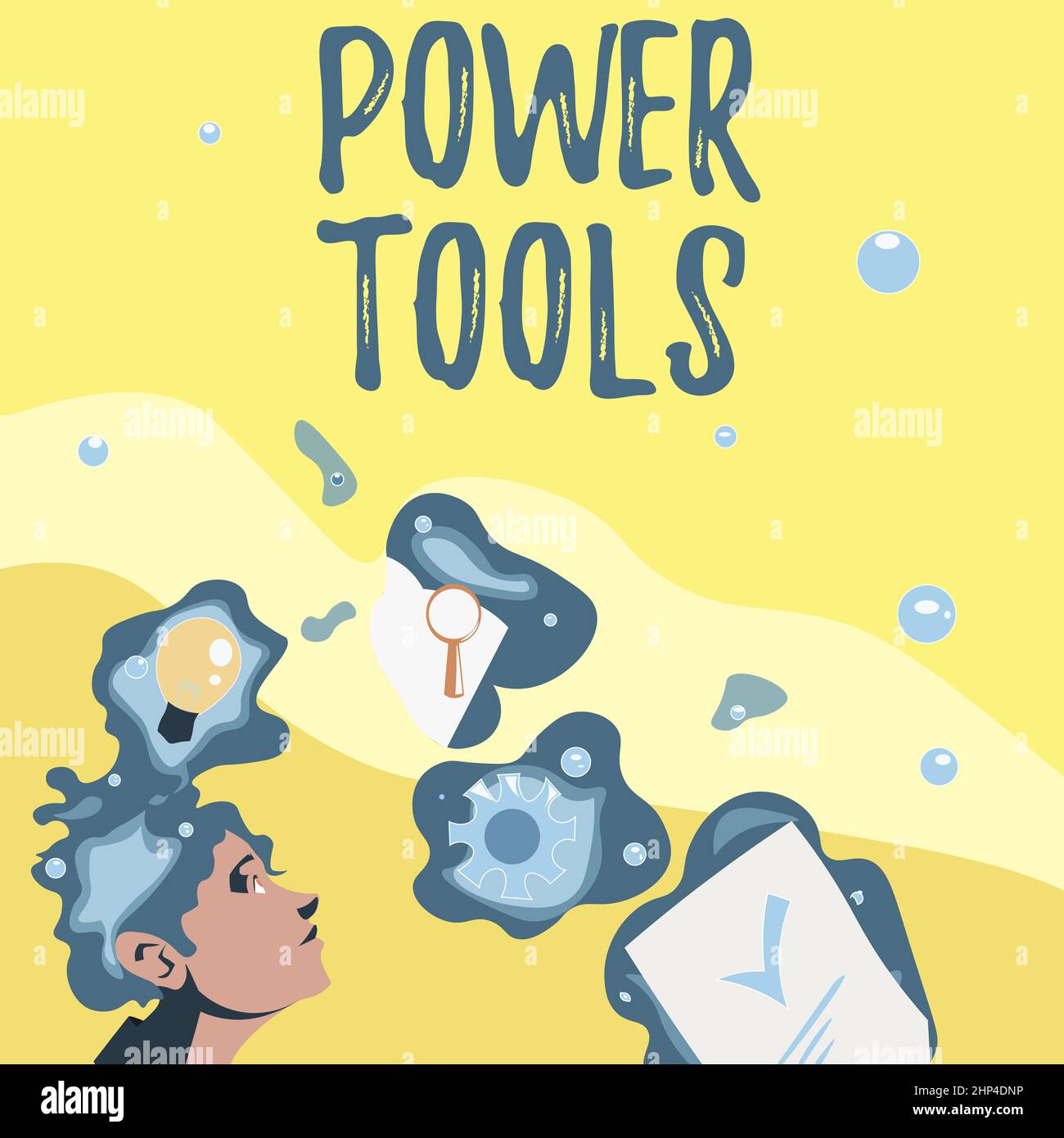 Inspiration showing sign Power Tools, Business overview tools powered ...
