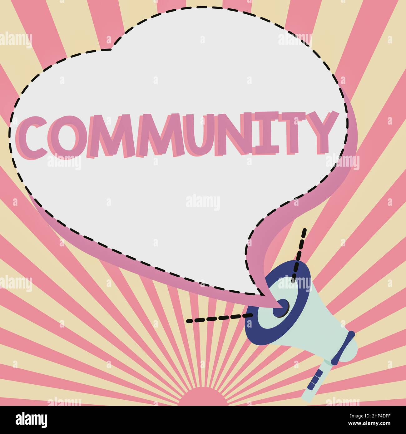 Hand Writing Sign Community Business Approach Specific Population With A Common Characteristics