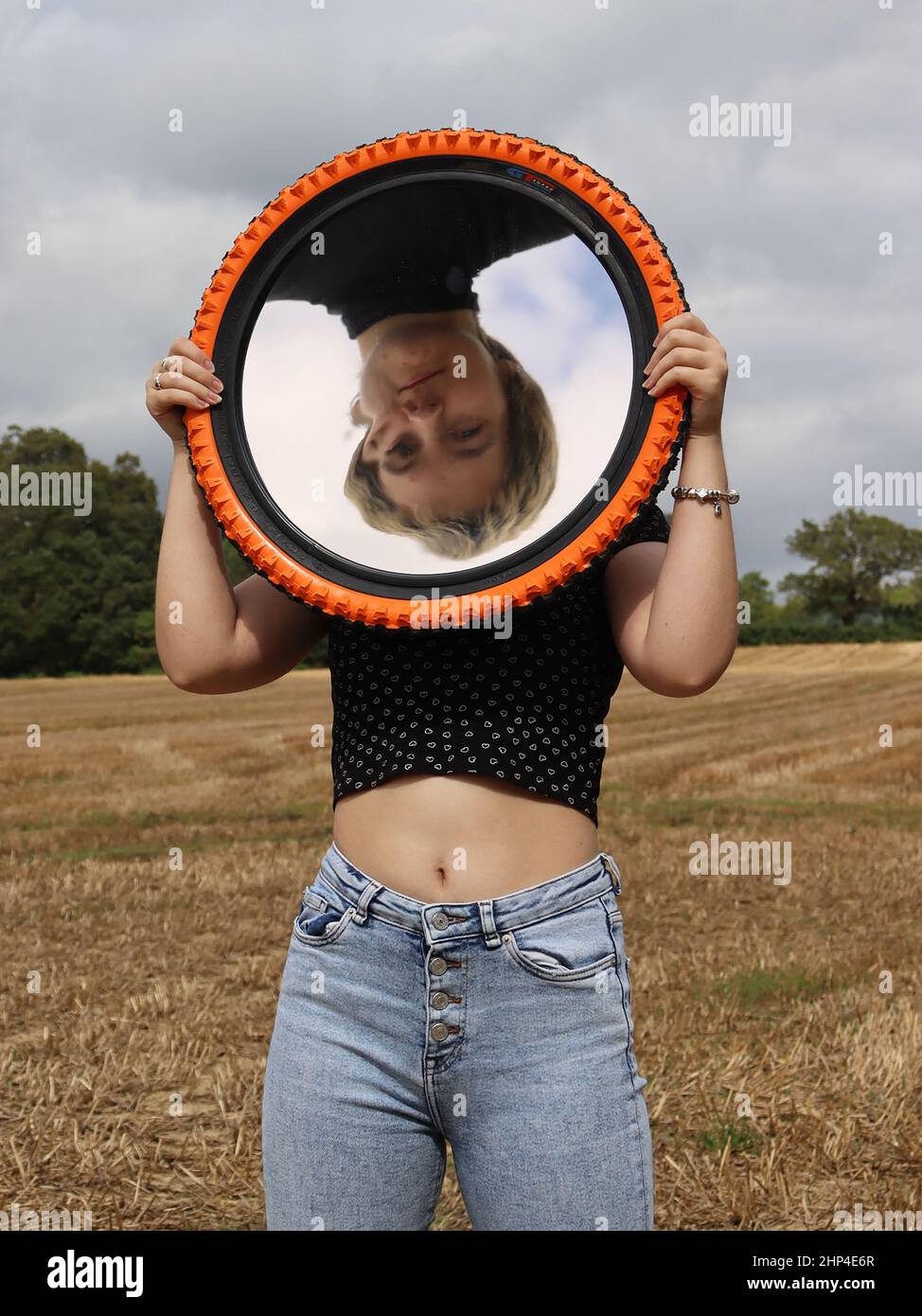 False reflection person hi-res stock photography and images - Alamy