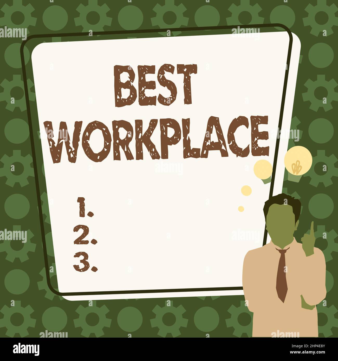 Hand writing sign Best Workplace, Concept meaning Ideal company to work ...