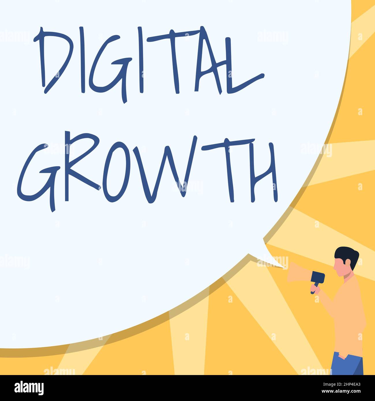Hand writing sign Digital Growth, Business concept early stages of ...