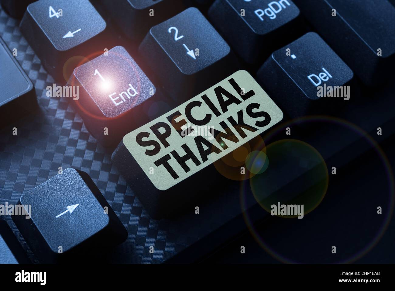 Text sign showing Special Thanks, Business idea appreciating something ...