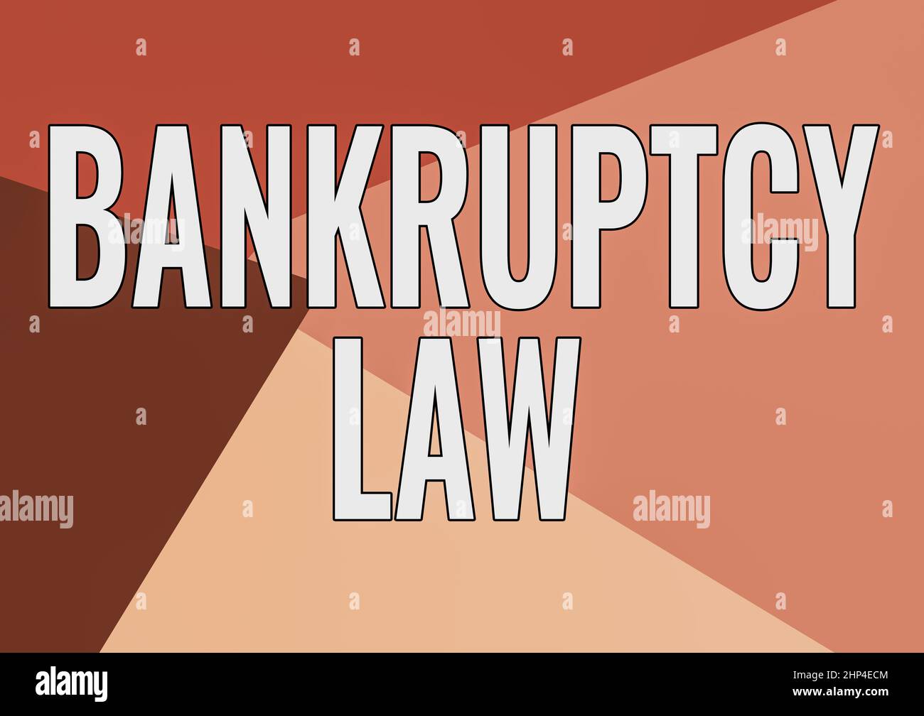 Text caption presenting Bankruptcy Law, Internet Concept Designed to ...